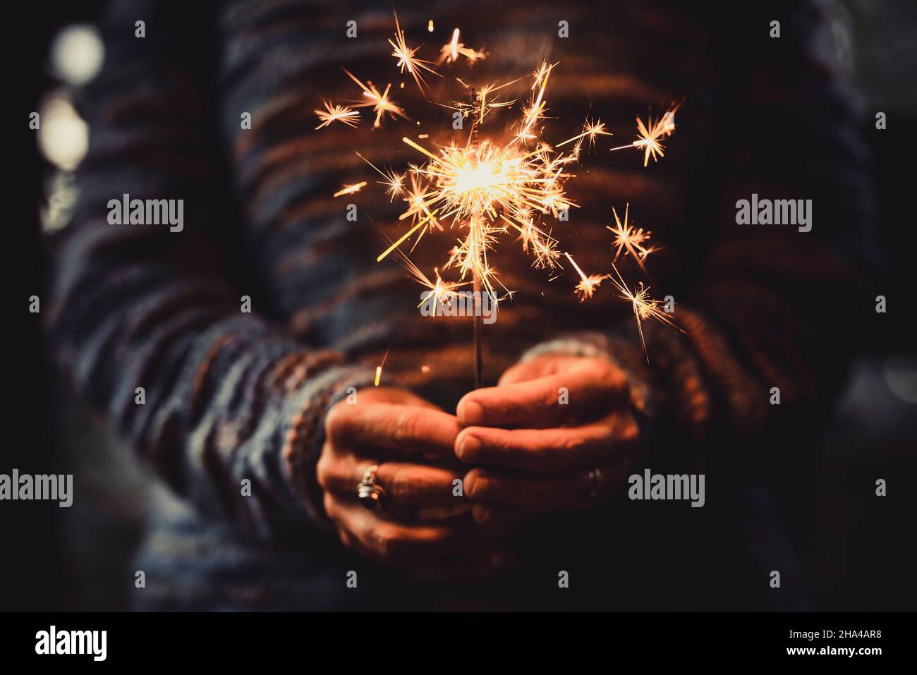 Girl Hand Holding Fire