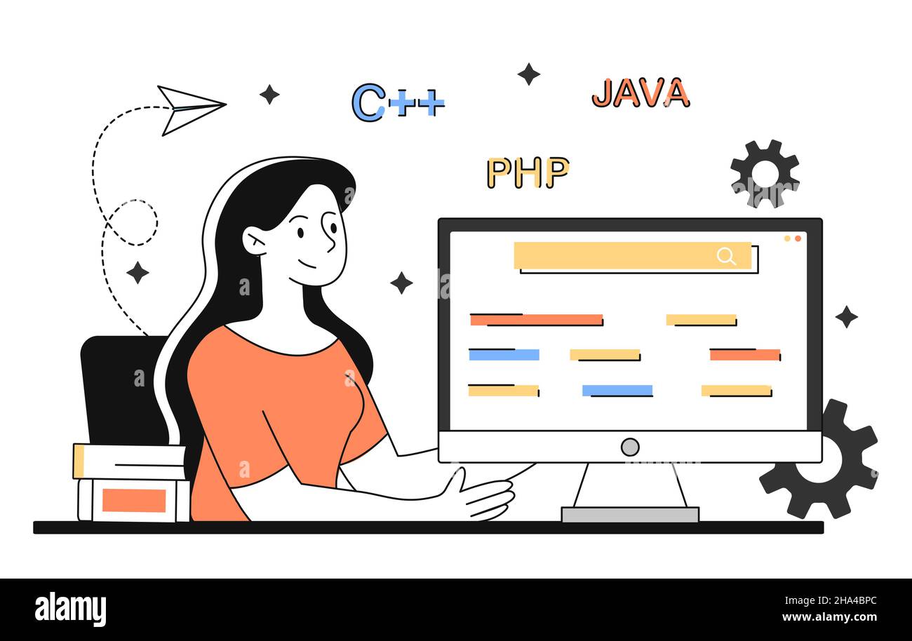 Concept of programming Stock Vector Image & Art - Alamy