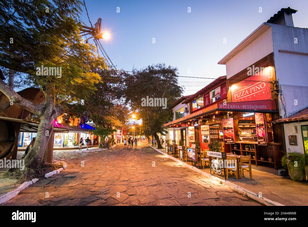 Buzios, Brazil - July 24, 2018: Famous Stone Street (Rua das Pedras) is ...