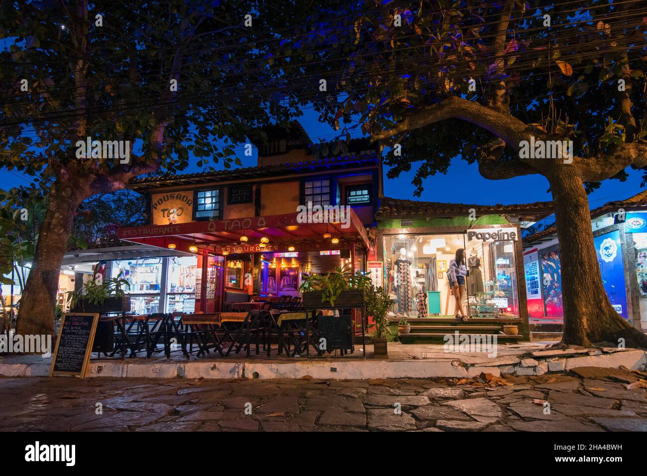Buzios, Brazil - July 24, 2018: Famous Stone Street (Rua das Pedras) is ...