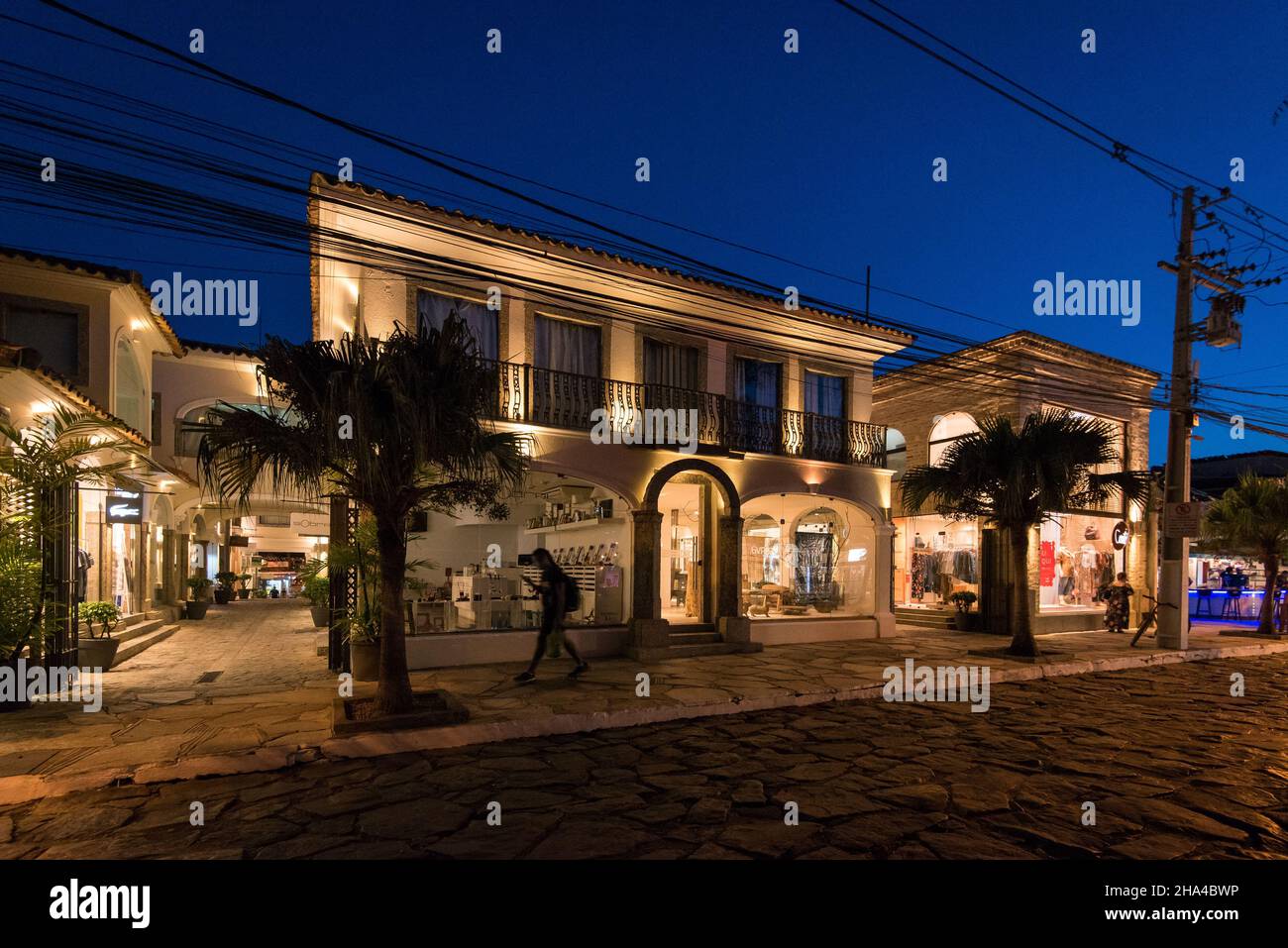 Buzios, Brazil - July 24, 2018: Famous Stone Street (Rua das Pedras) is ...