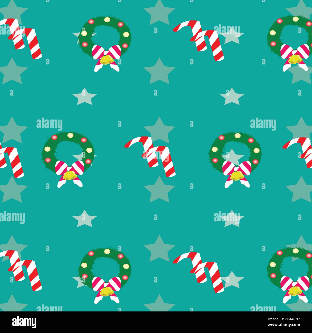 Cartoon christmas wreath on Stock Vector Images - Alamy