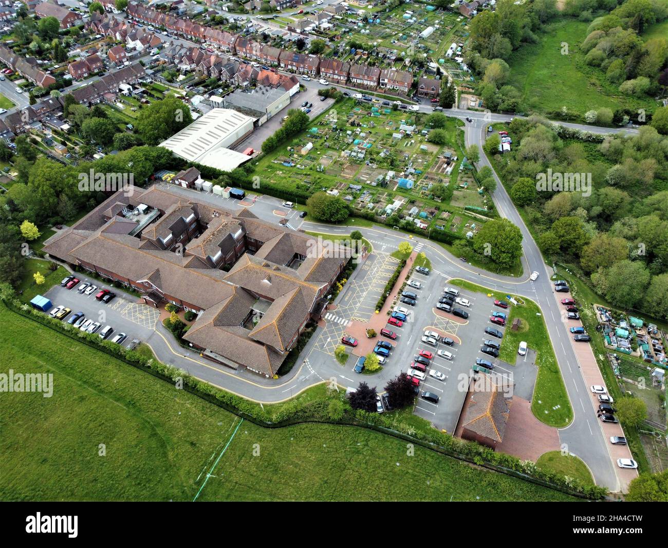 Aerial Photograph of Uckfield Community Hospital in Uckfield, East ...