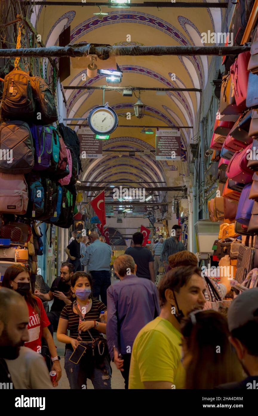 Istanbul, Turkey - September 4, 2021: The Istanbul Grand Bazaar famous ...