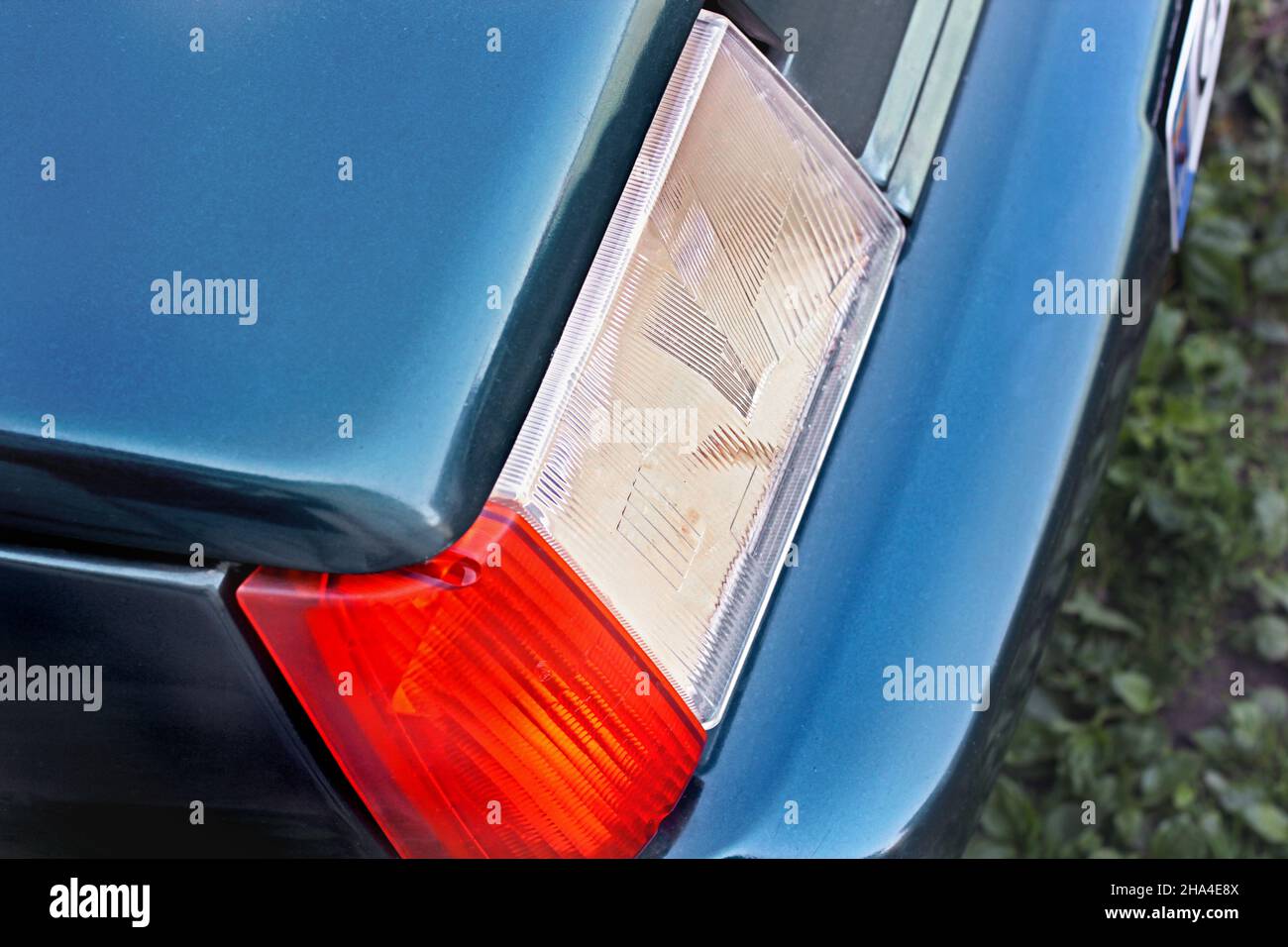 Car headlights. Headlight. Part of the car Stock Photo - Alamy