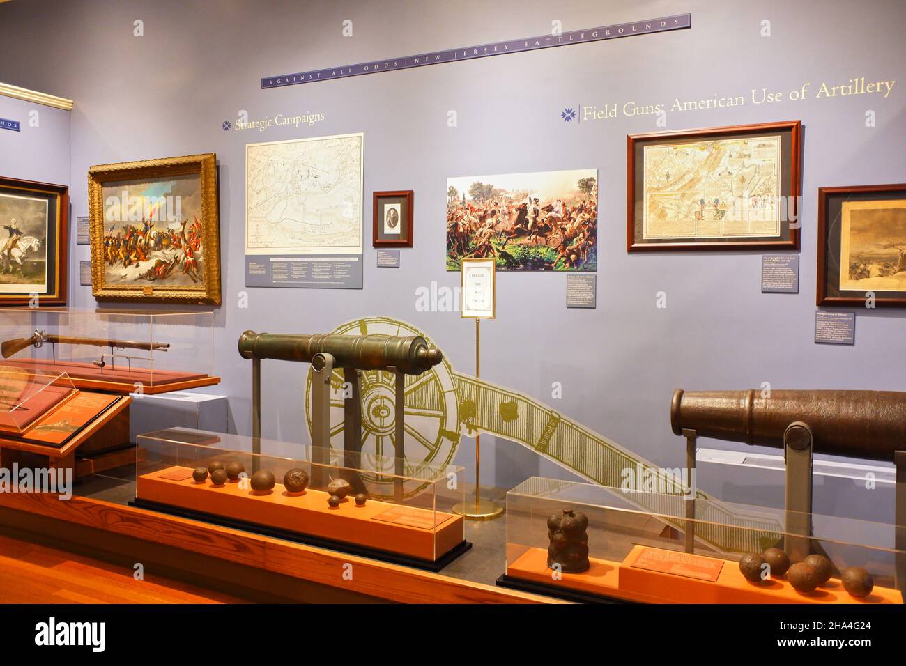 Interior view of the Museum of Washington's Headquarters in Morristown ...