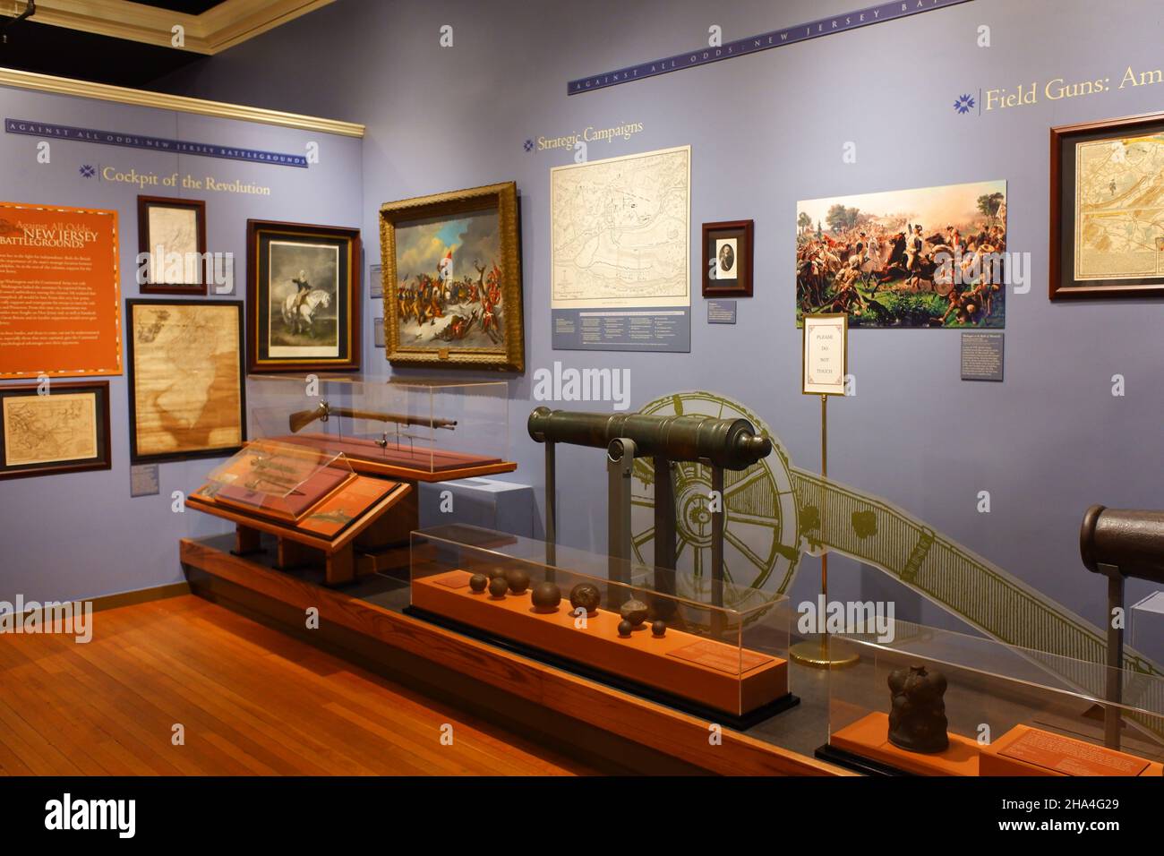 Interior view of the Museum of Washington's Headquarters in Morristown ...