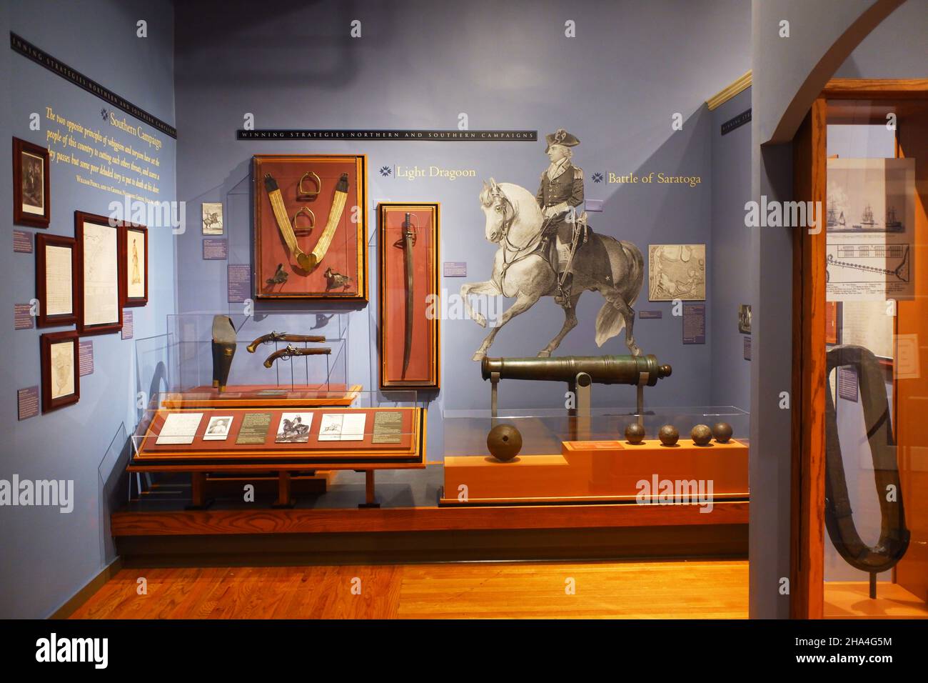 Exhibition of the British Light Dragoons in the Museum of Washington's ...