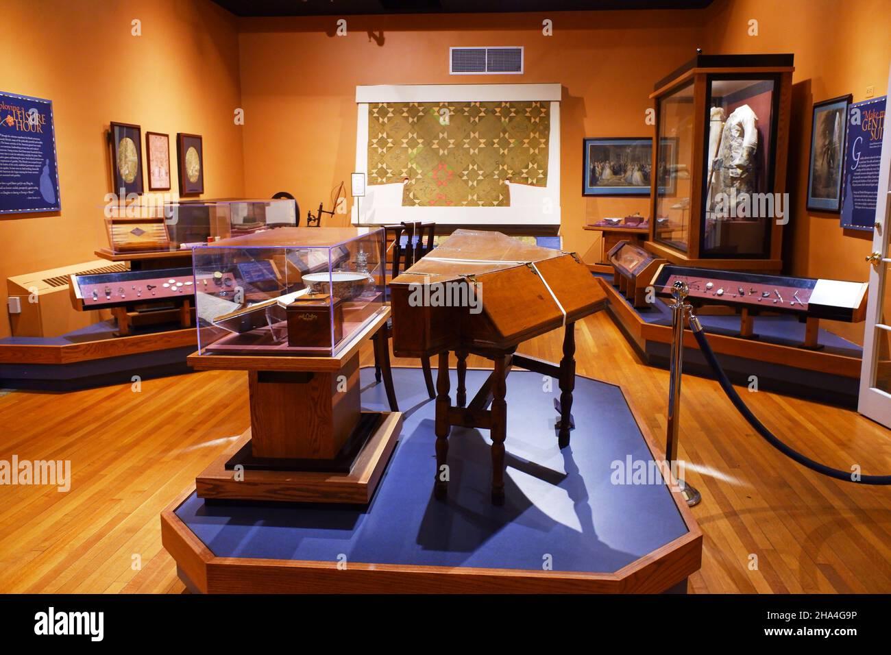 Museum in visitor center of Washington's Headquarters in Morristown ...