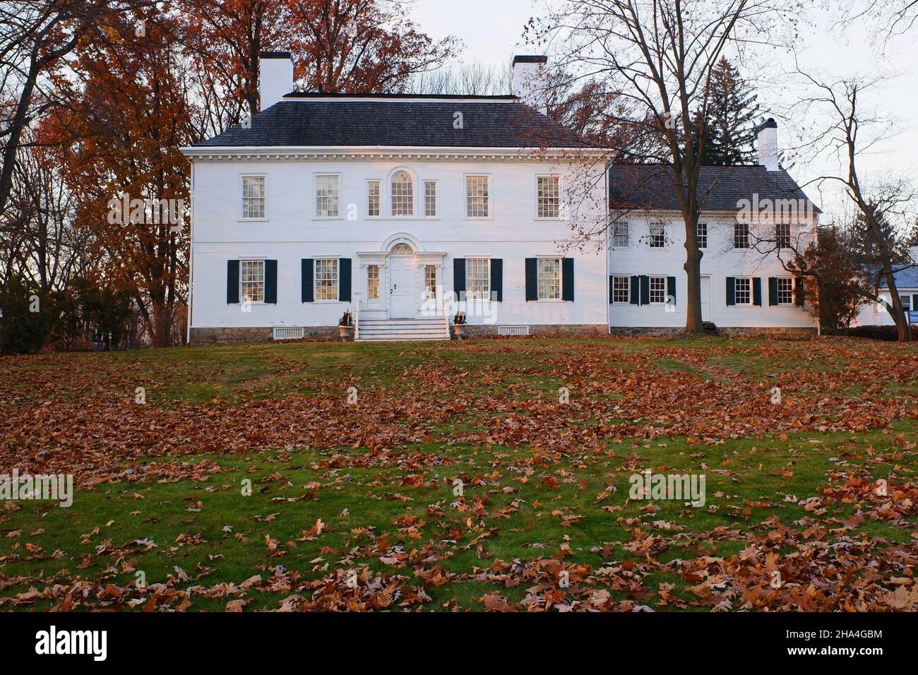 The Georgian-styled Ford Mansion was George Washington's headquarters ...