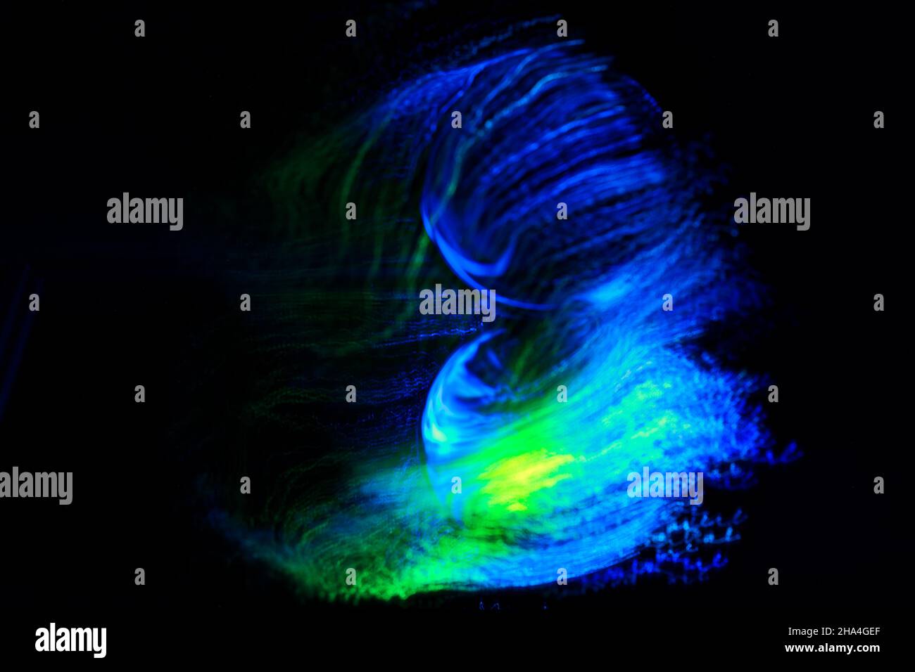Abstraction of a mirrored sphere on a dark background Stock Photo - Alamy