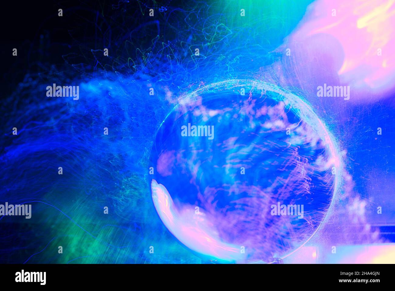 Abstraction background of a vibrant spherical shape Stock Photo - Alamy