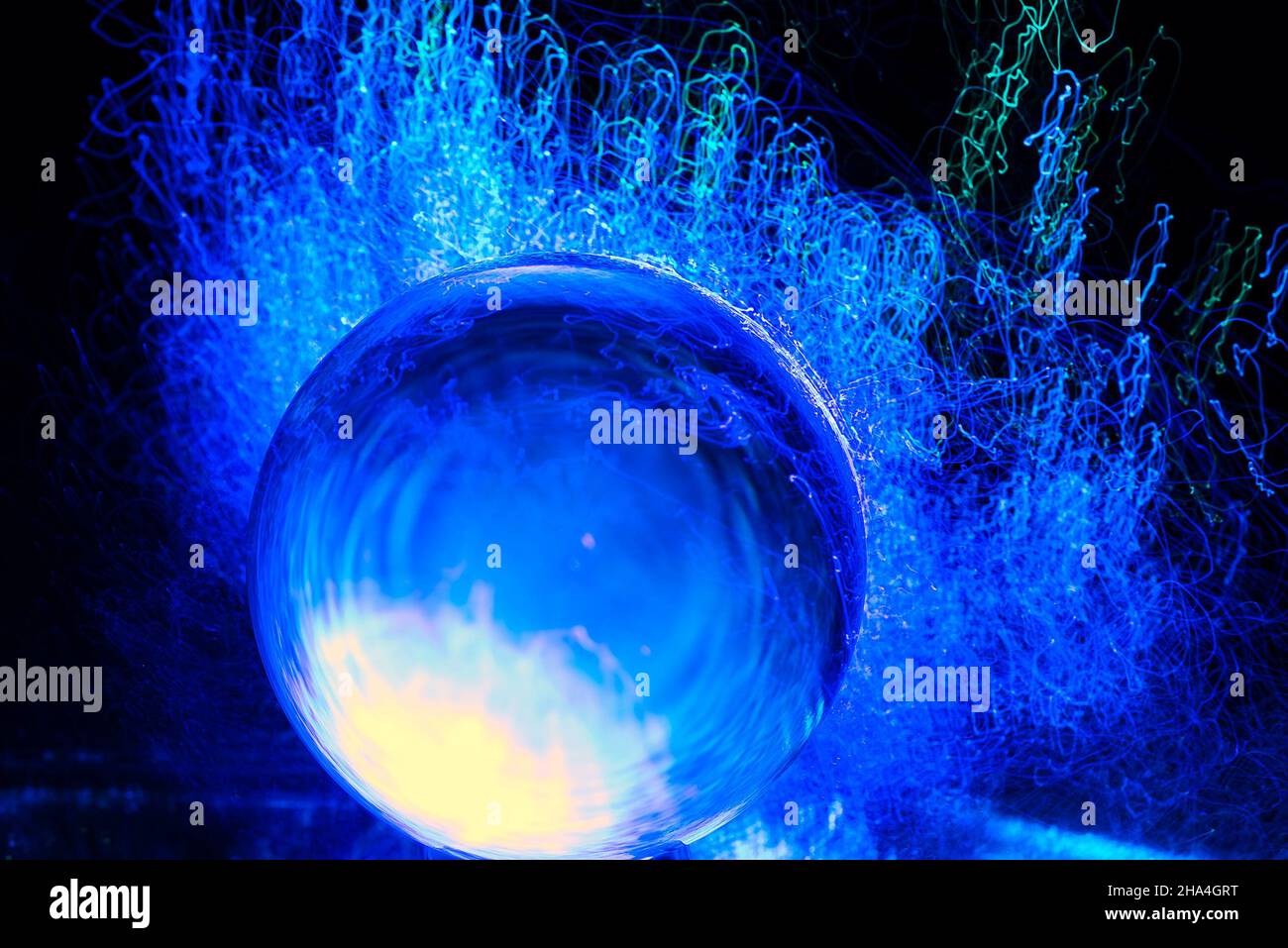 Abstraction background of a vibrant spherical shape Stock Photo - Alamy