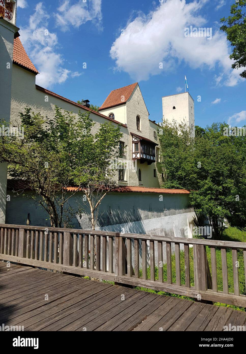 grünwald castle,late medieval hilltop castle above the isar valley ...