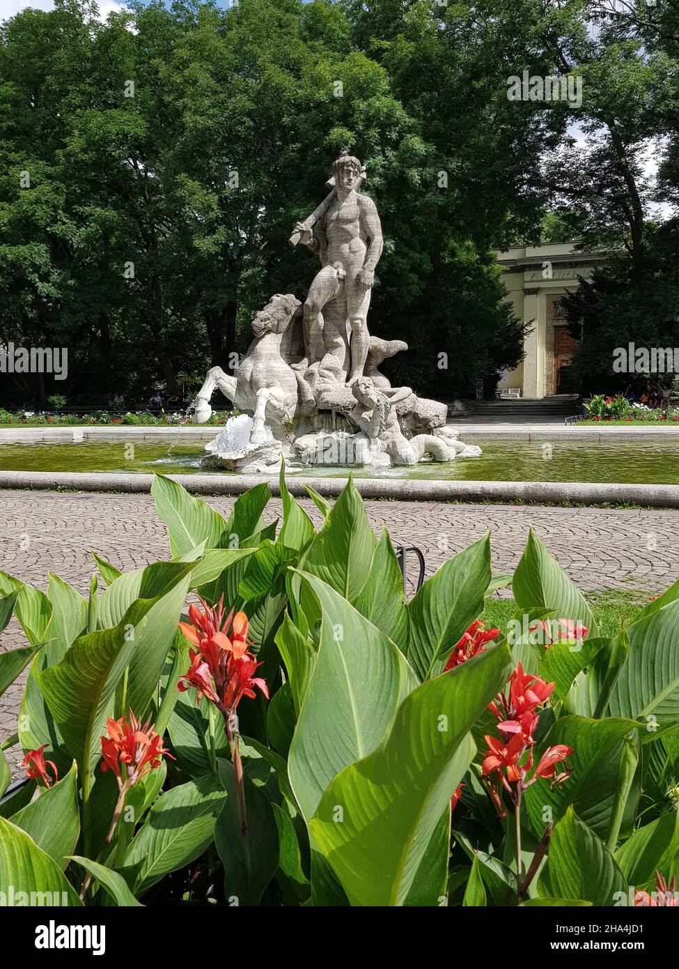 old botanical garden,lenbachplatz,built 1804 - 1812 according to plans ...