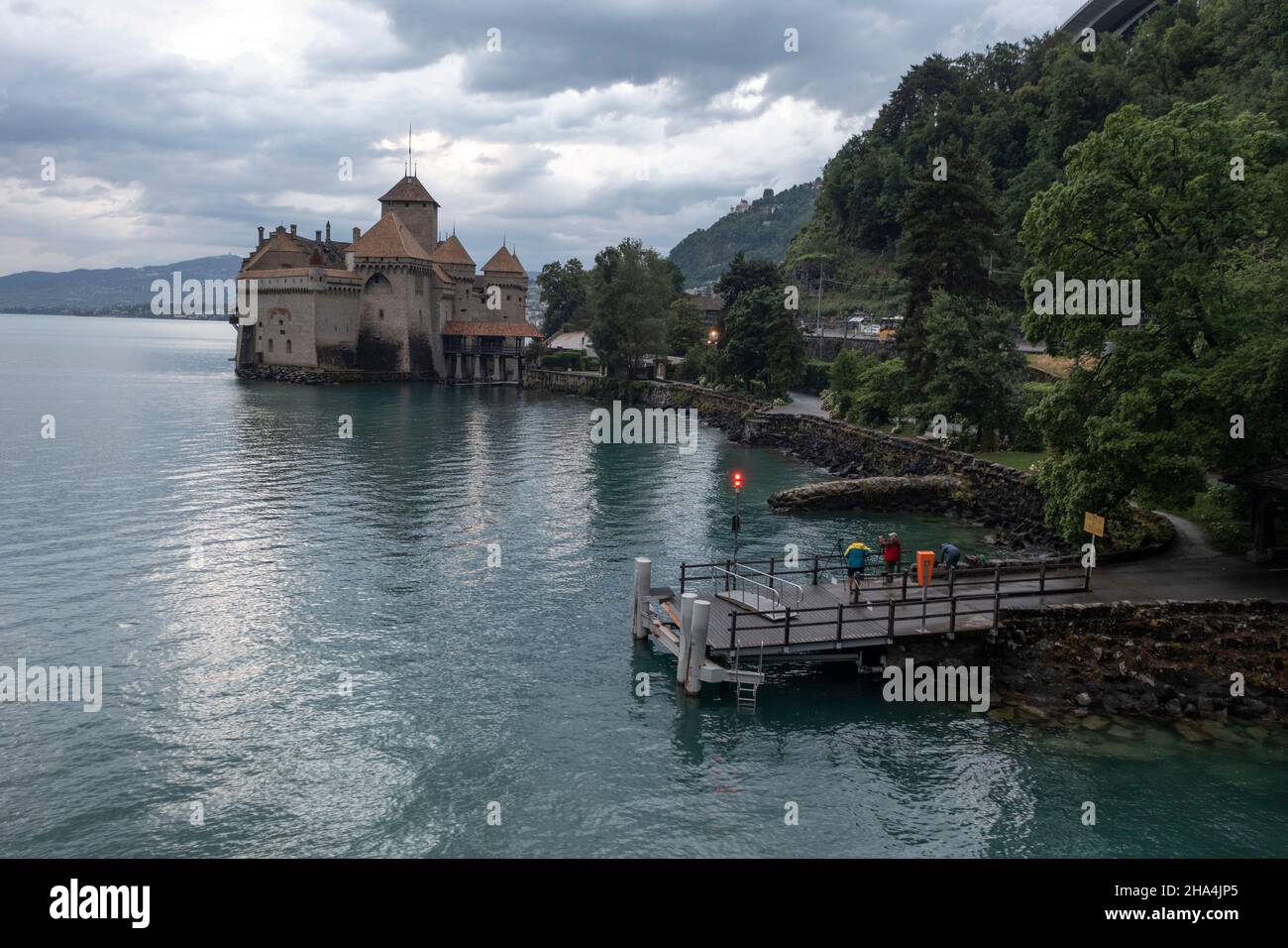 Beautiful view chillon castle hi-res stock photography and images - Alamy