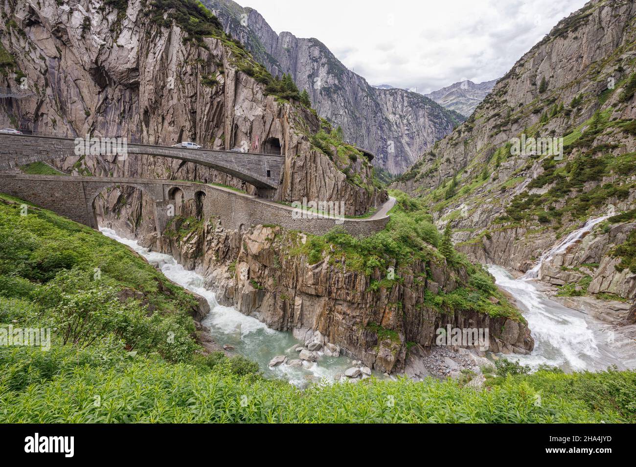 extreme curves in high mountains Stock Photo - Alamy