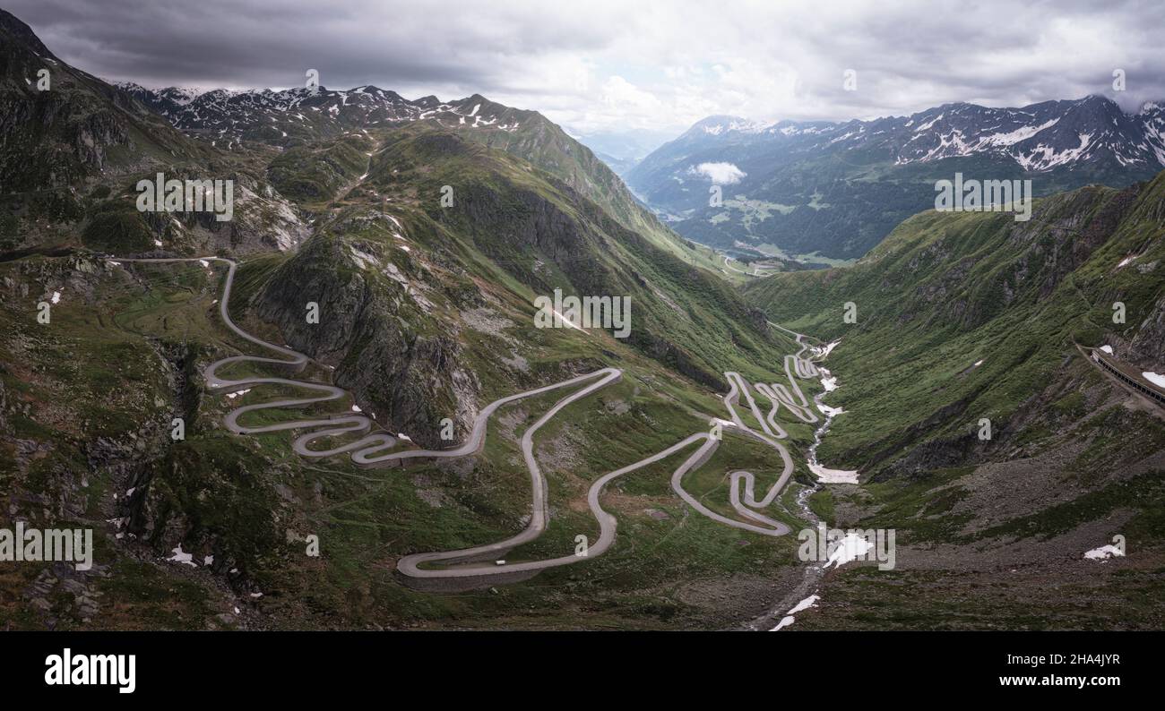 extreme curves in high mountains Stock Photo - Alamy