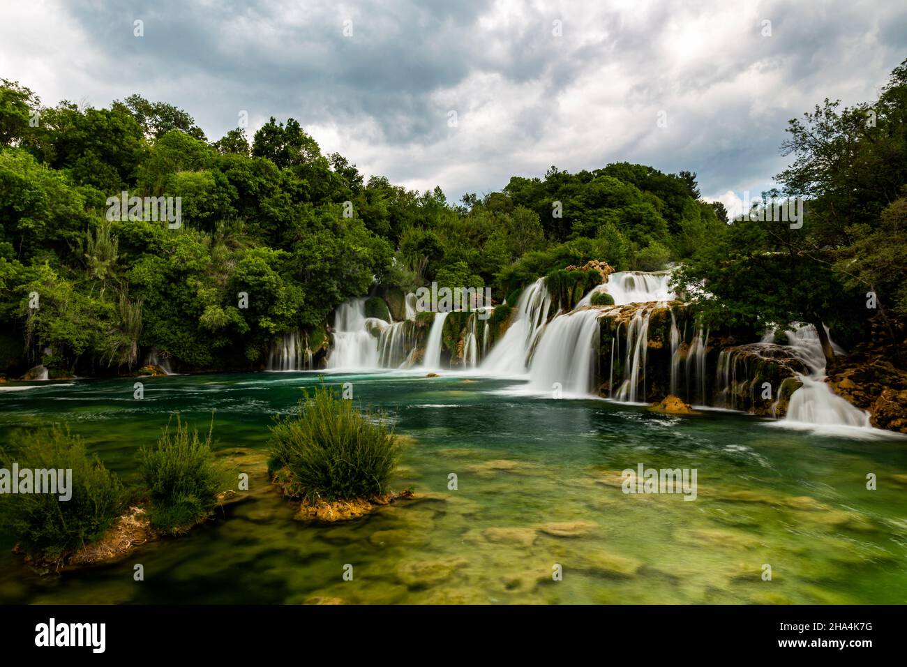 beautiful skradinski buk waterfall in krka national park - dalmatia croatia,europe Stock Photo ...