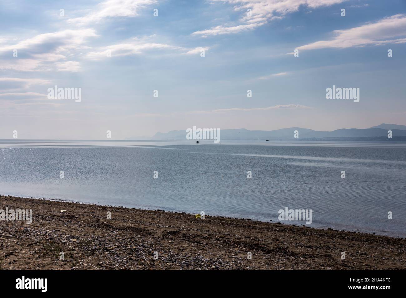 the ocean in greece Stock Photo - Alamy