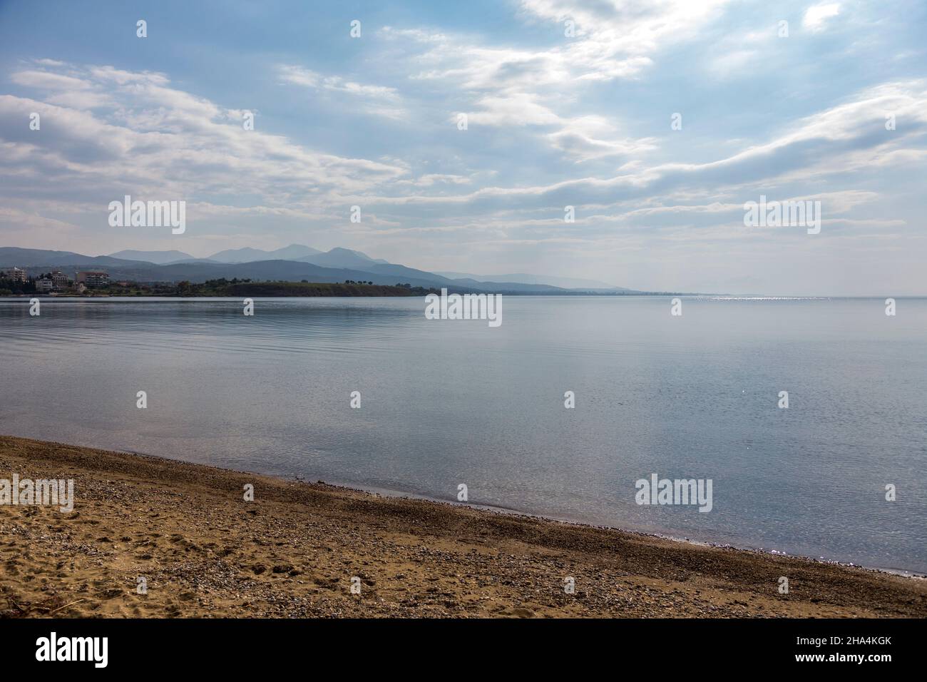 the ocean in greece Stock Photo - Alamy