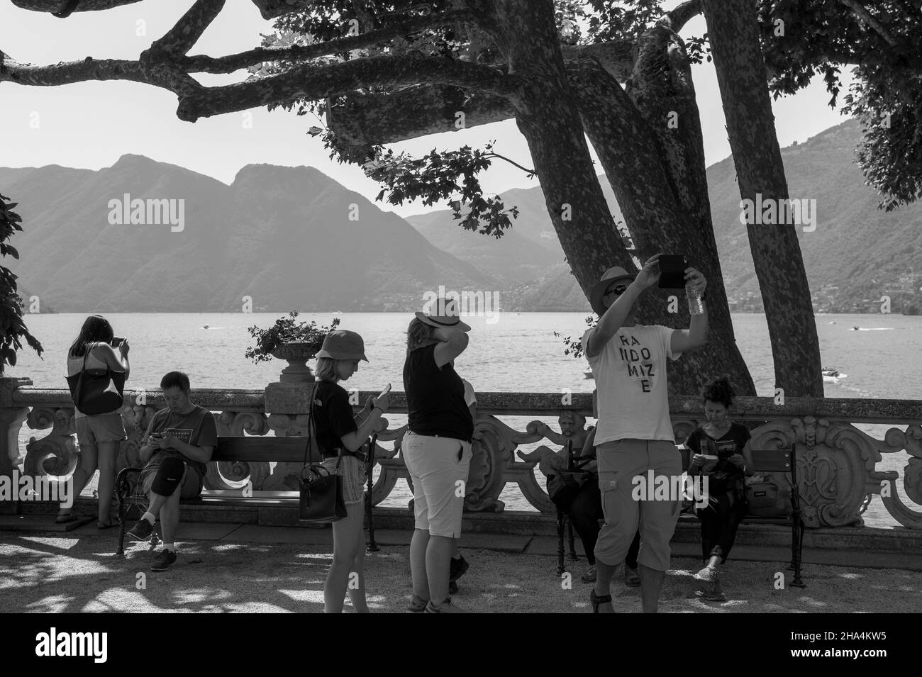beautiful famous villa del balbianello,lenno,lake como,italy - filming ...