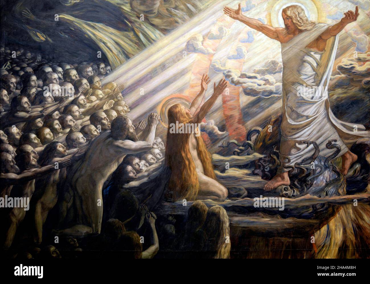Jesus painting 20th century preaching hi-res stock photography and ...