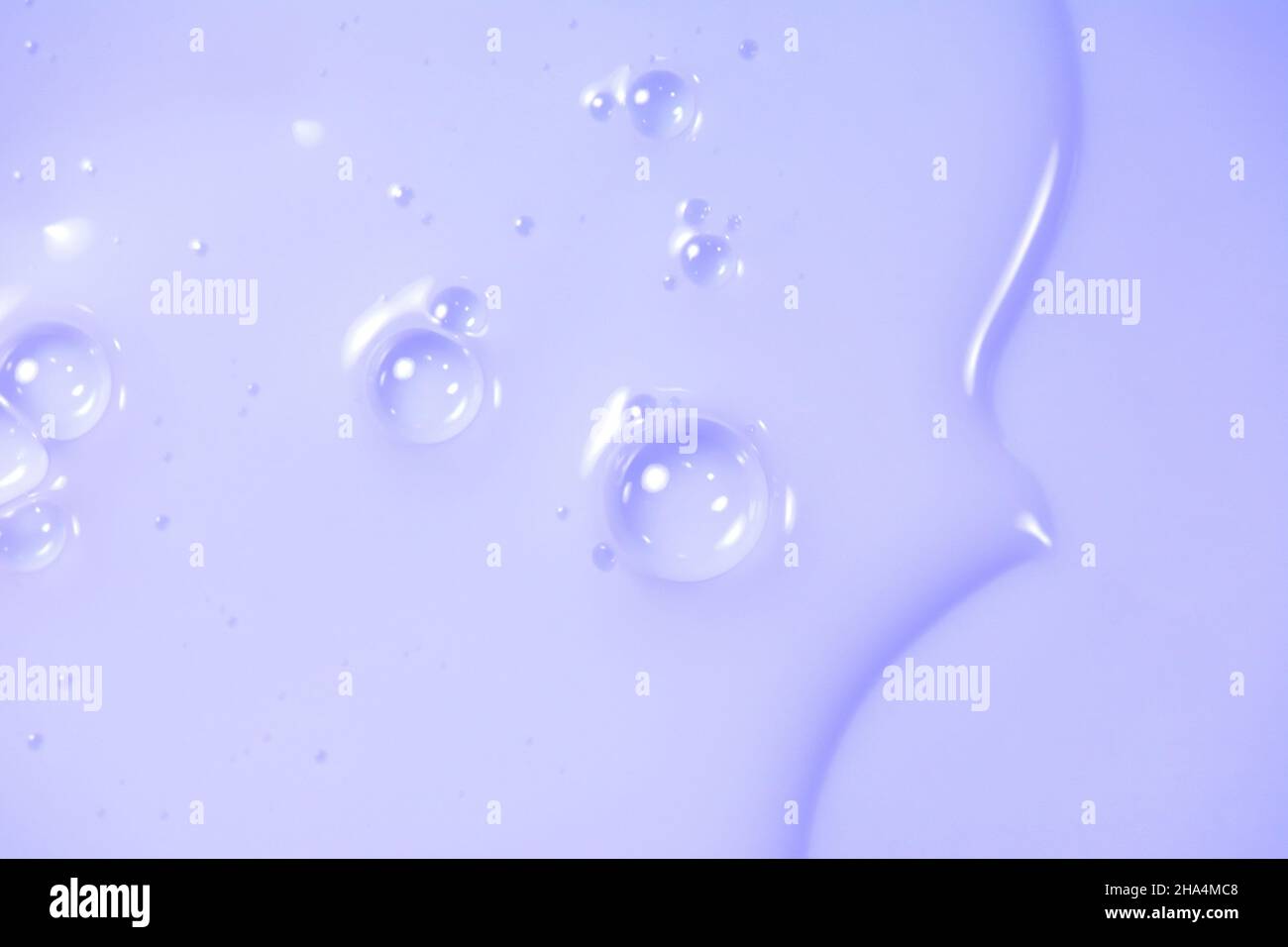 Cream gel transparent cosmetic serum oil sample texture with bubbles ...