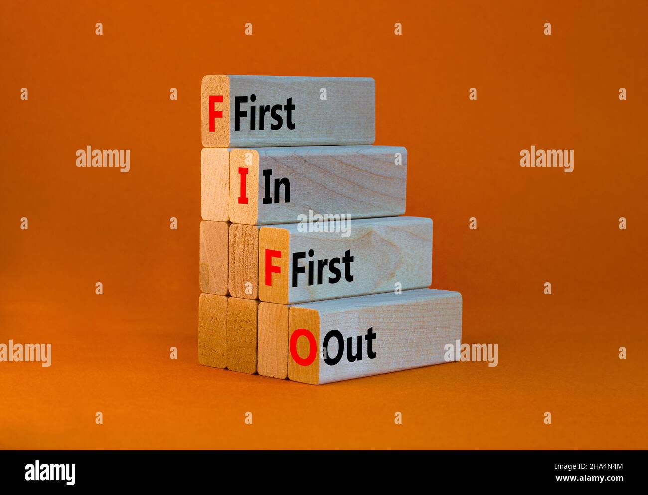 FIFO first in first out symbol. Concept words FIFO first in first out ...