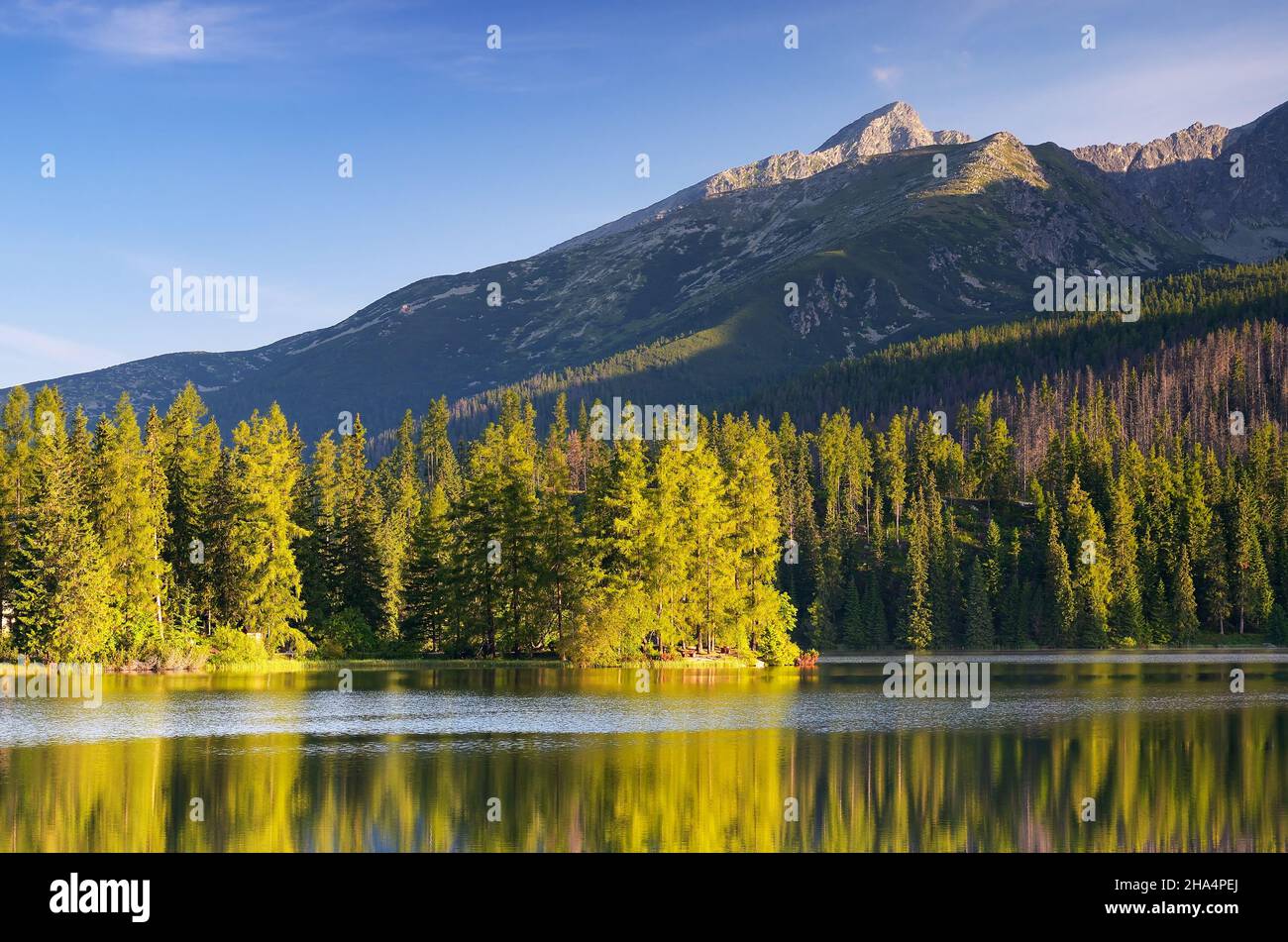 Summer mountain lake landscape hi-res stock photography and images - Alamy