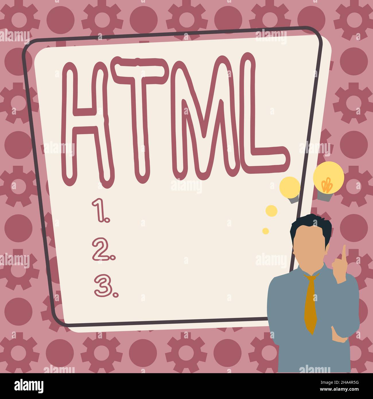 Handwriting text Html. Business overview the lingua franca for ...