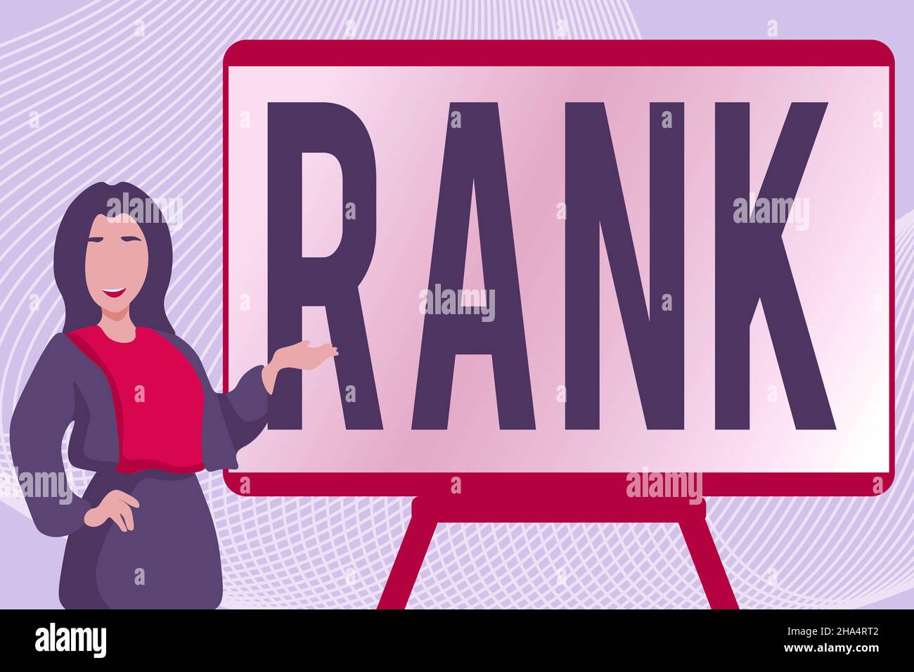 Writing displaying text Rank. Word for The showing or things that ...