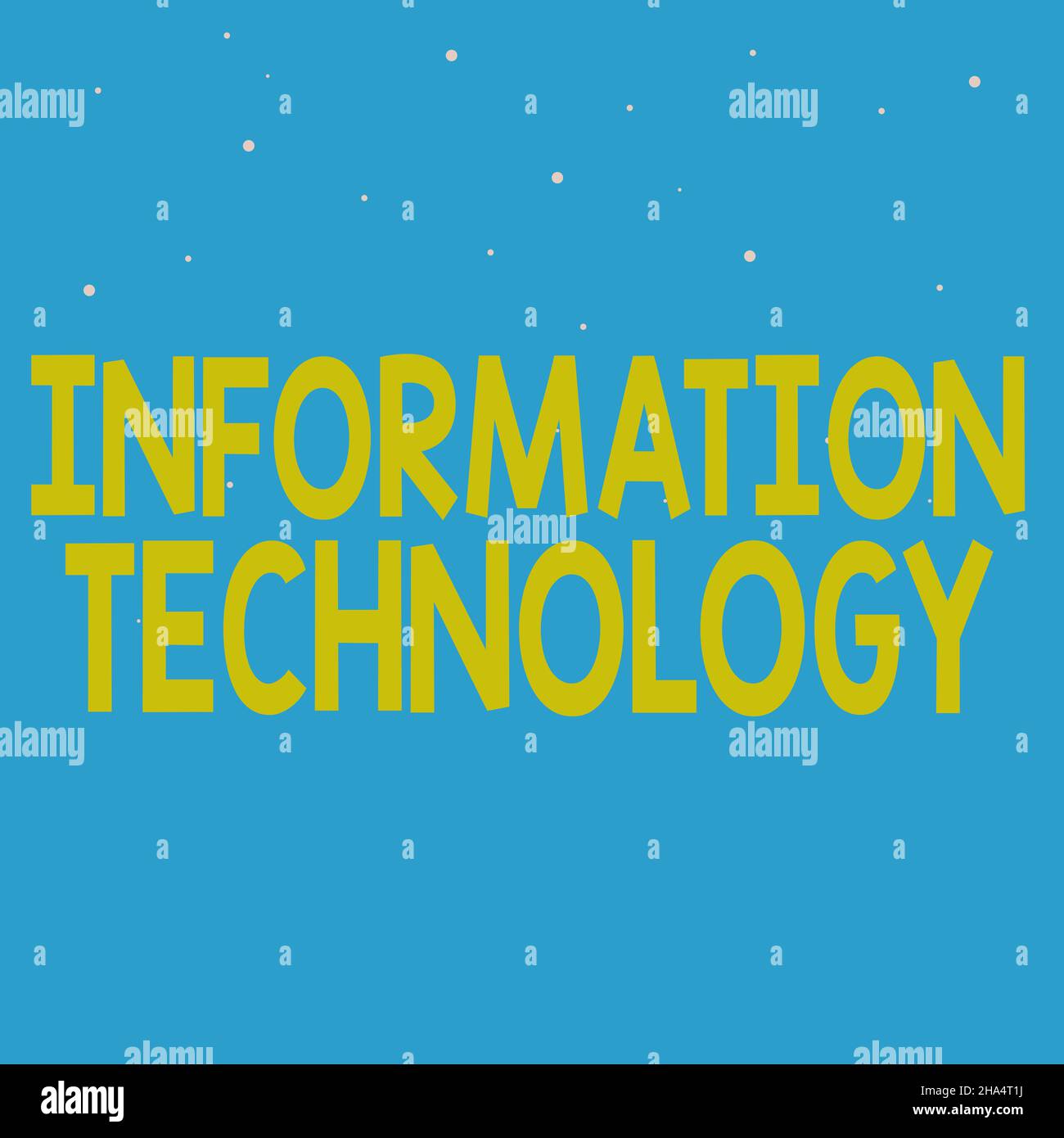 Sign displaying Information Technology. Business approach use Systems ...