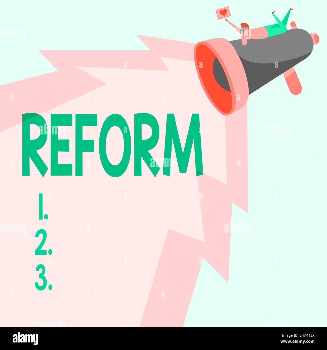 Handwriting text Reform. Business concept to amend or improve by change ...