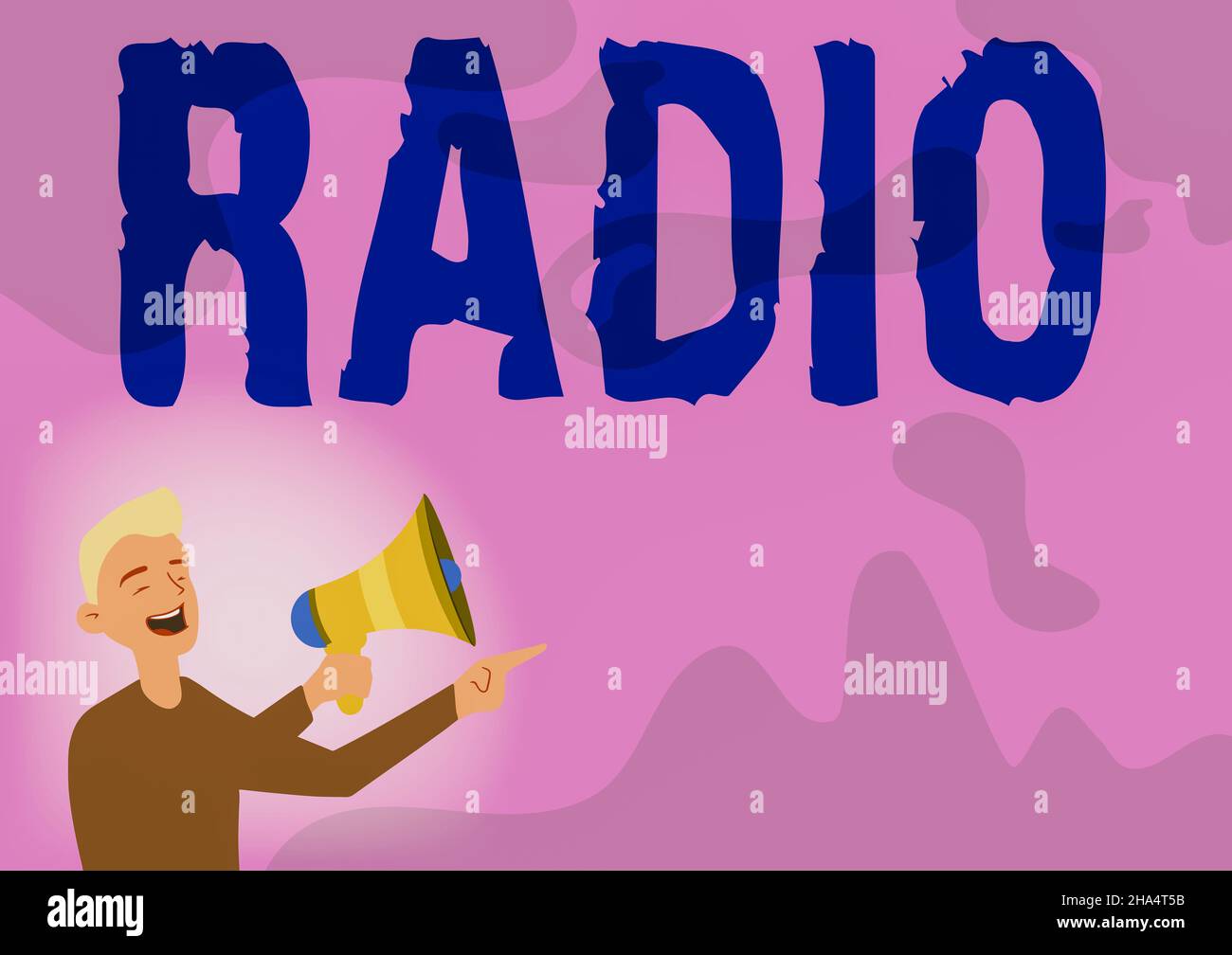 Radio station microphone drawing hi-res stock photography and images ...