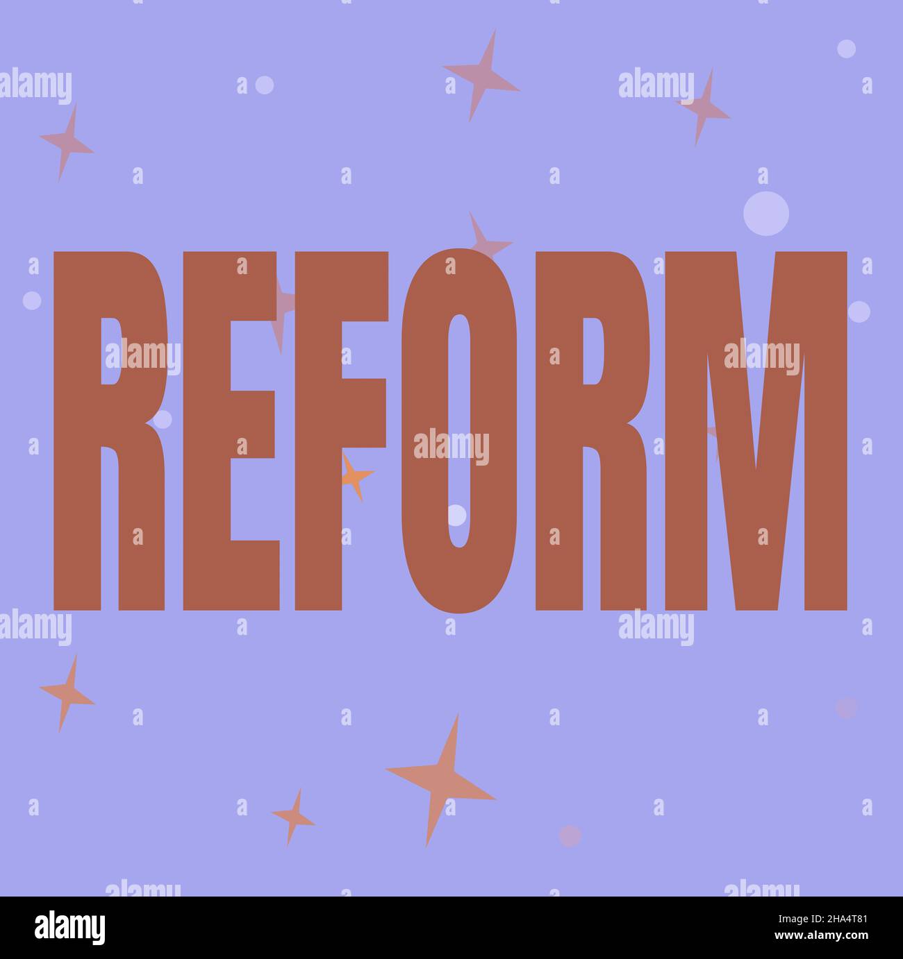 Hand writing sign Reform. Word for to amend or improve by change of ...