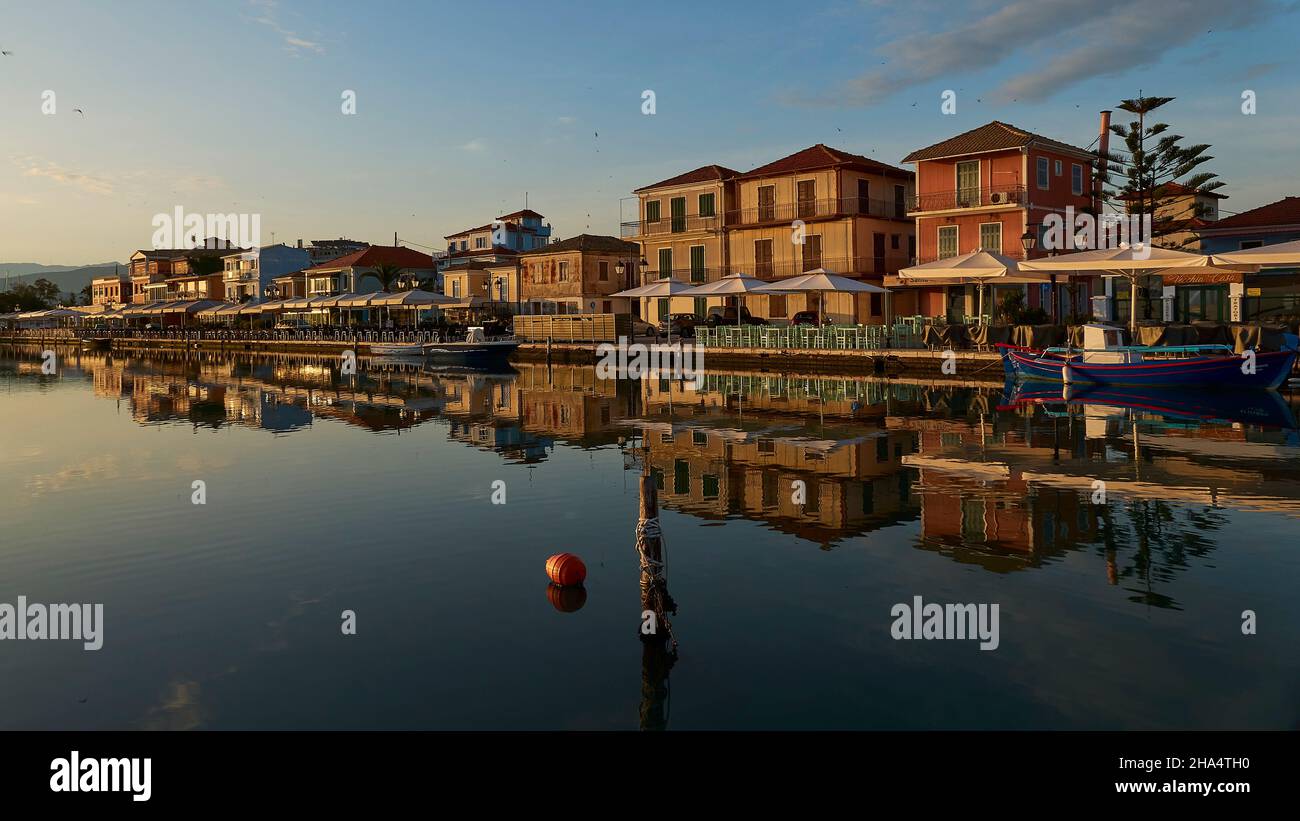 Lefkas canal hi-res stock photography and images - Alamy