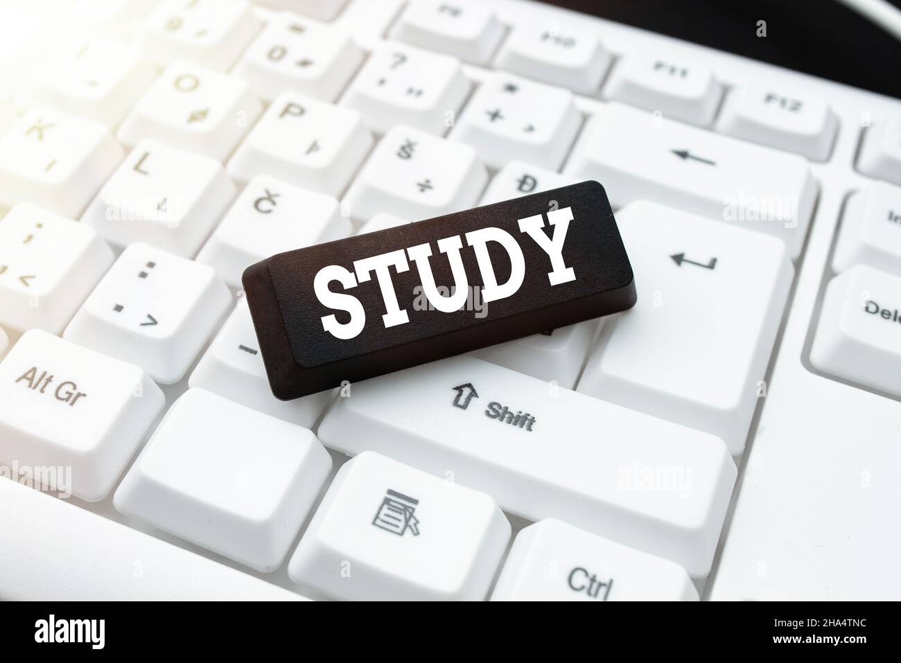 Handwriting text Study. Internet Concept devotion of time and attention ...