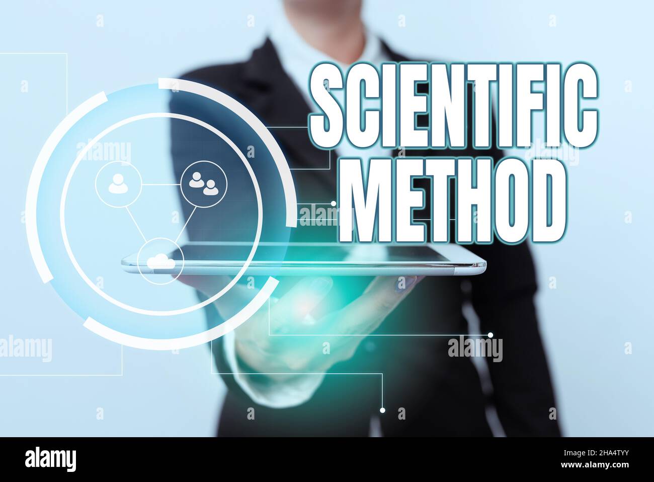 Hand writing sign Scientific Method. Concept meaning Principles ...
