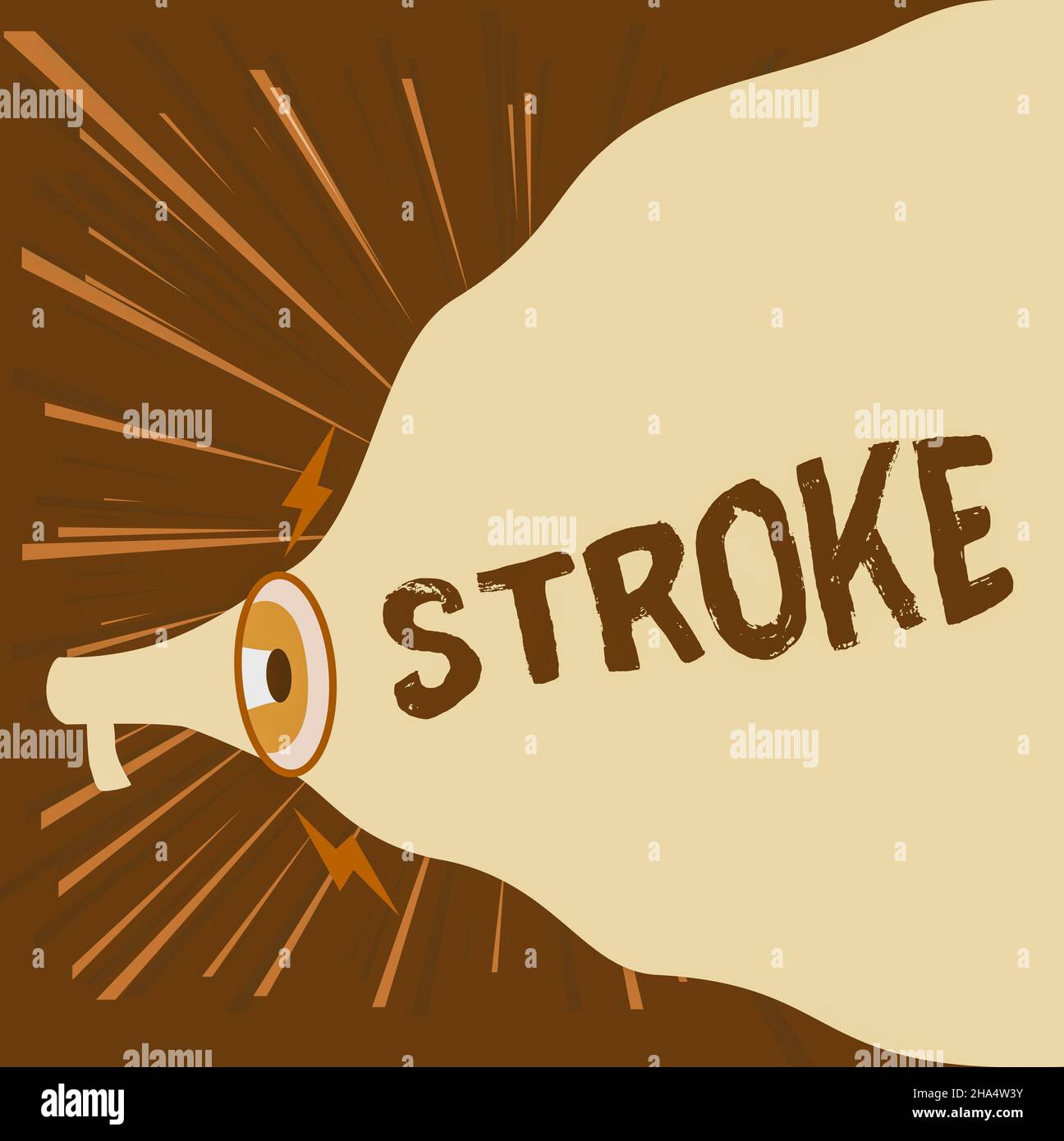 Text showing inspiration Stroke. Conceptual photo Patients losing ...