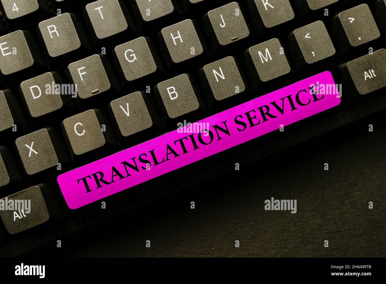 Hand writing sign Translation Service. Concept meaning the Equivalent ...