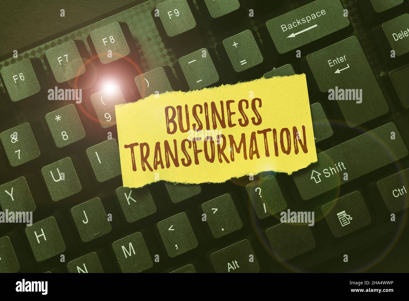 Conceptual caption Business Transformation. Business concept Align ...