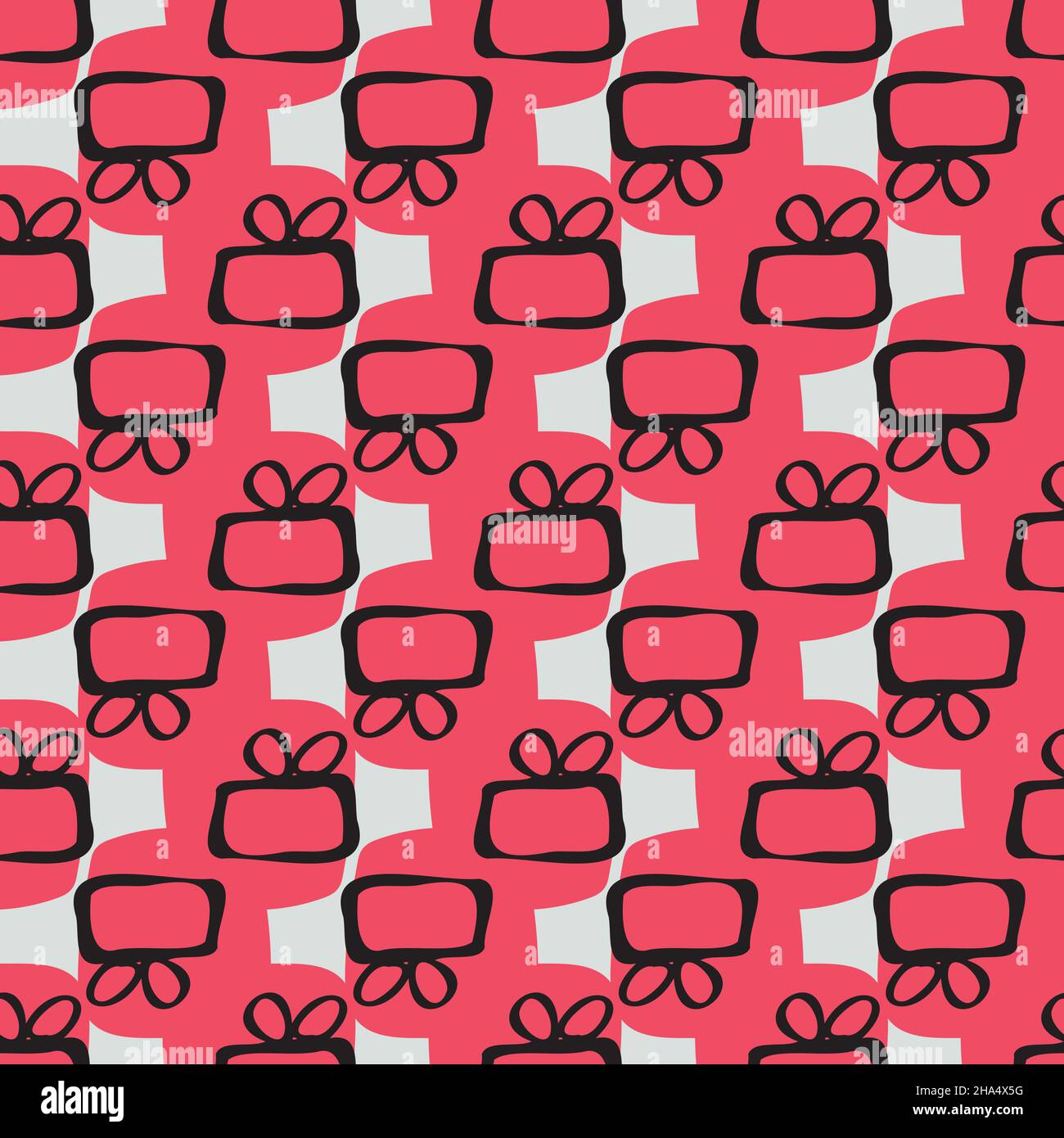 simple graphic gift boxes seamless vector pattern Stock Vector Image ...