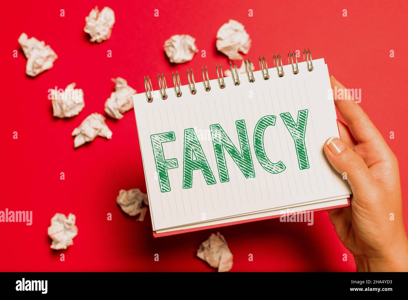 Writing displaying text Fancy. Business overview a feeling of liking or ...