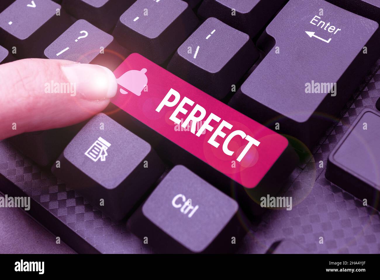 Inspiration showing sign Perfect. Concept meaning Having all required ...