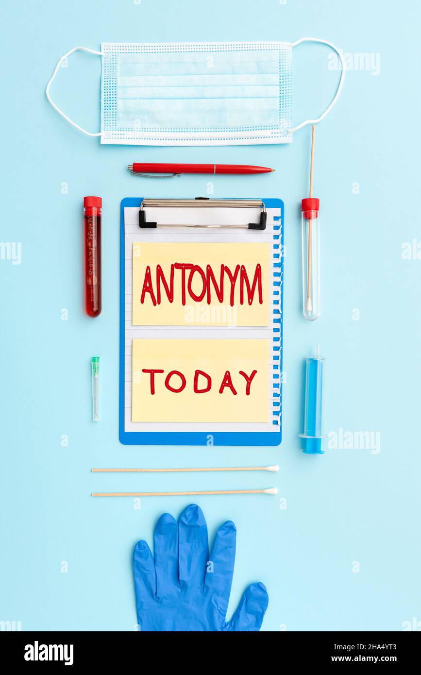 Conceptual caption Antonym. Concept meaning word or phrase whose ...