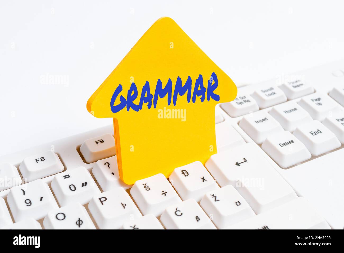 Handwriting text Grammar. Conceptual photo whole system and structure ...