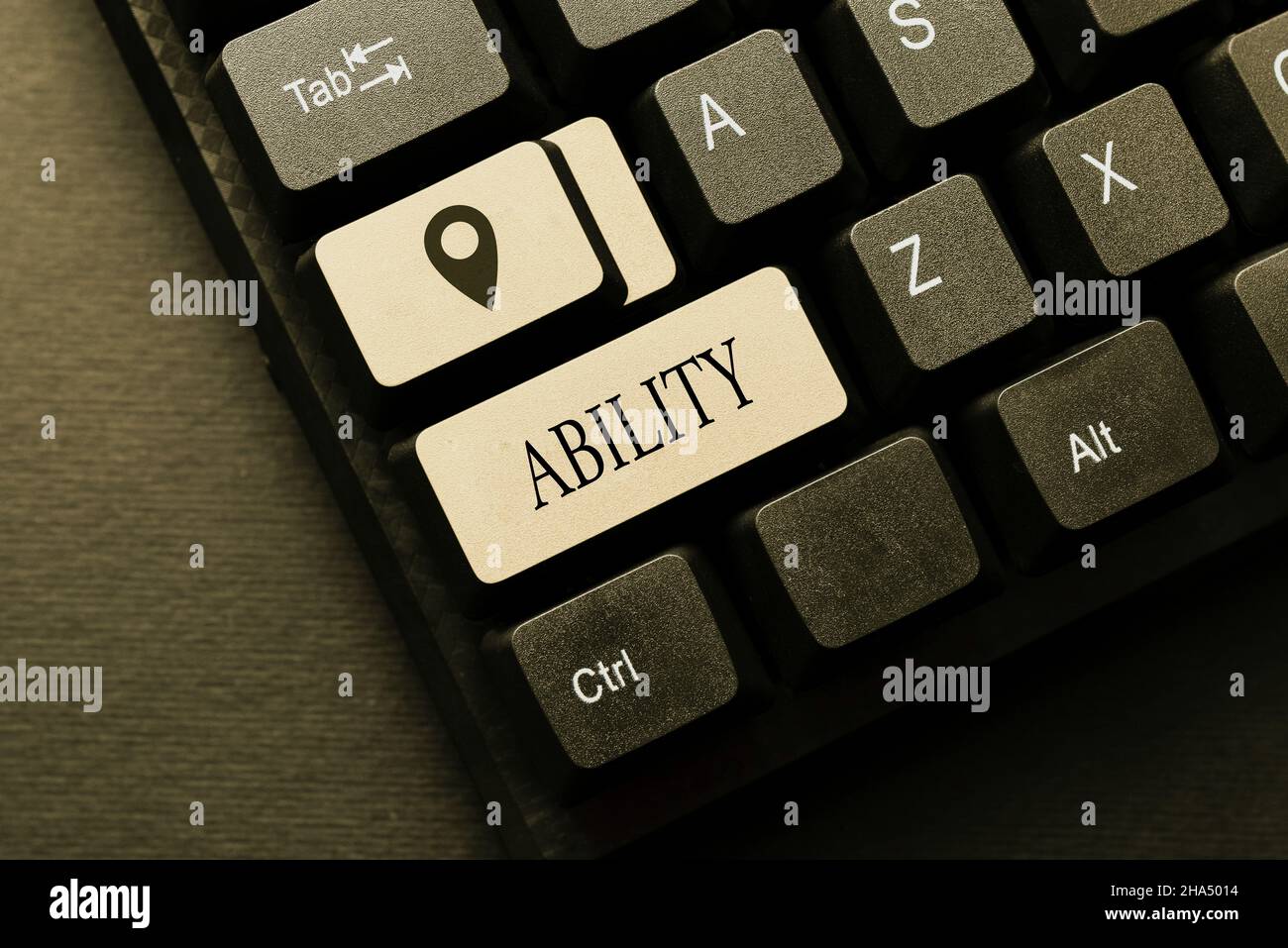 Text showing inspiration Ability. Word for the physical or mental power ...