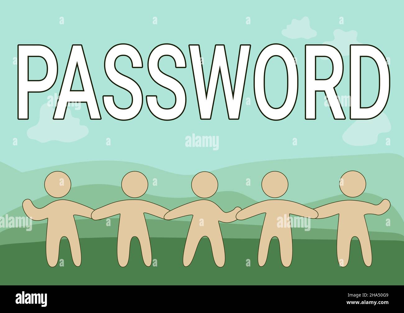 Sign displaying Password. Conceptual photo secret word phrase must used ...