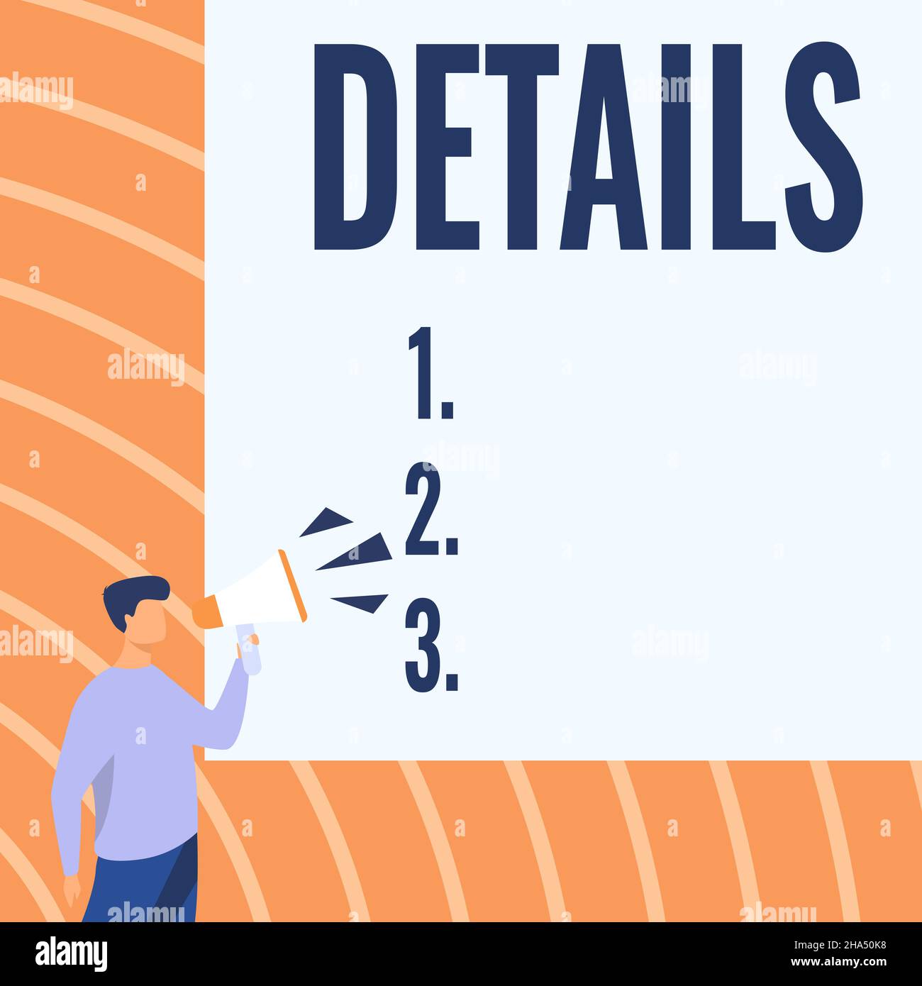 Hand writing sign Details. Business concept the extended treatment of ...